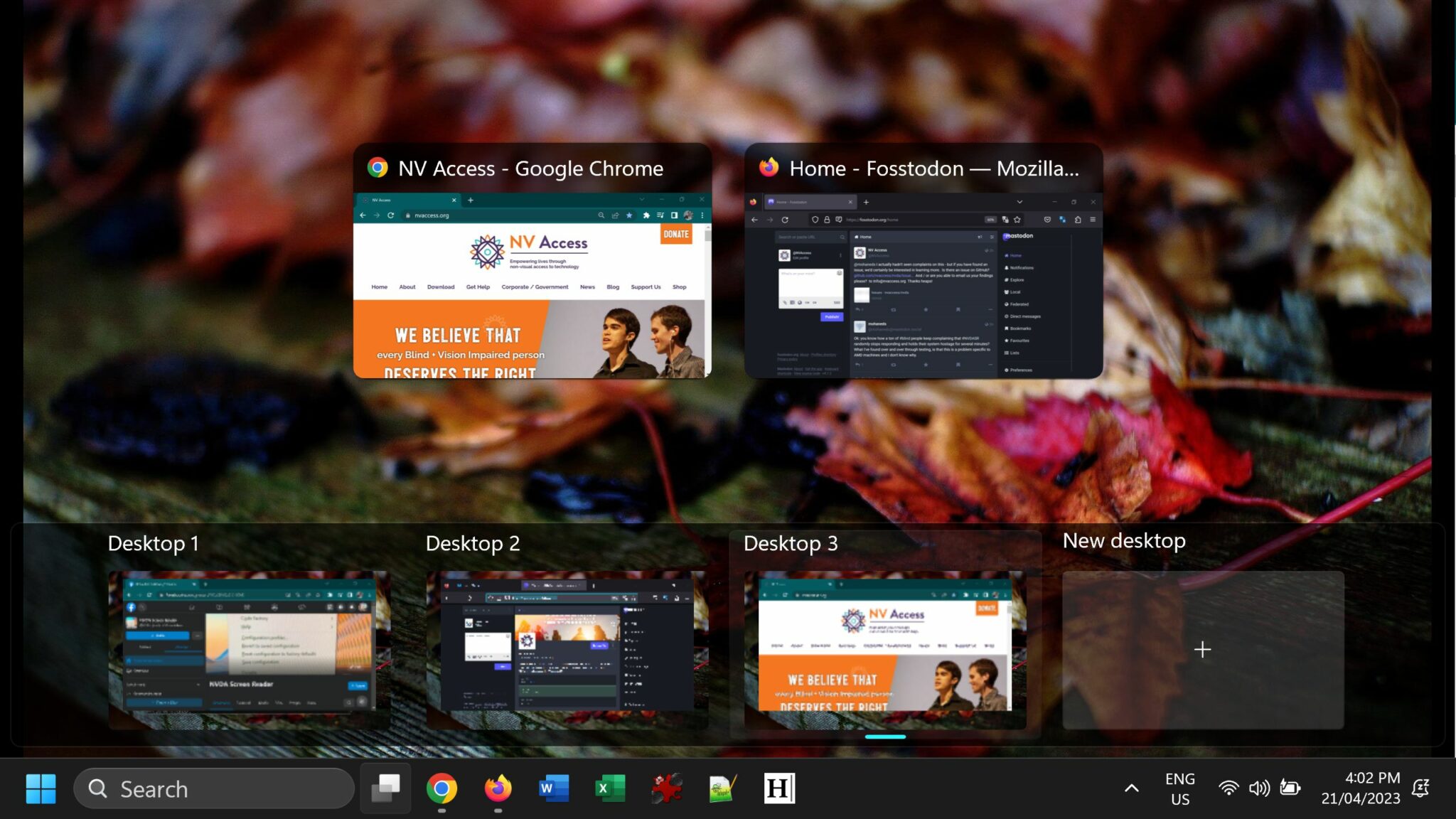 NV Access | In-Process 21st April 2023